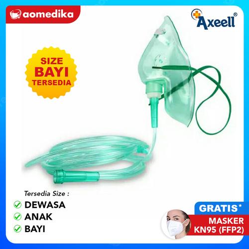 Jual Masker Oksigen / Oxygen Mask Rebreathing Dewasa,Anak,Bayi - Dewasa ...