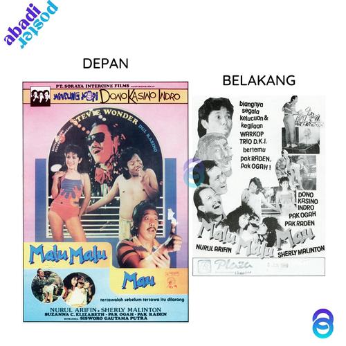 Jual poster film lawas malu malu mau warkop prambos dki pak raden pak ...