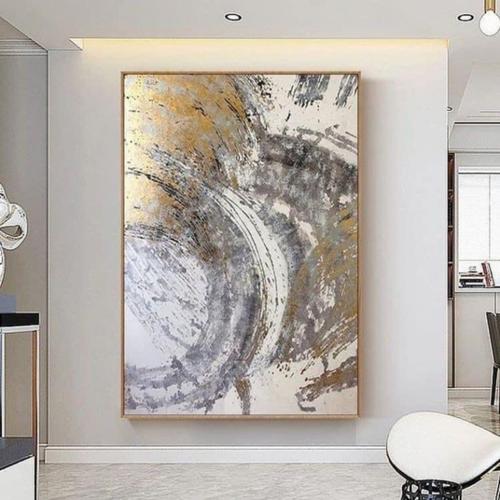 Jual lukisan abstrak bulu texture modern art painting - 60x90no Frame ...