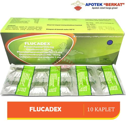Jual FLUCADEX TAB 10S/OBAT BATUK PILEK/OBAT BATUK BERDAHAK DAN KERING ...