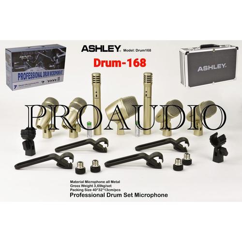 Jual Mic Drum Set 7 Kit Ashley Drum168 Drum 168 Original Garansi Resmi - Kota Medan - Proaudio ...