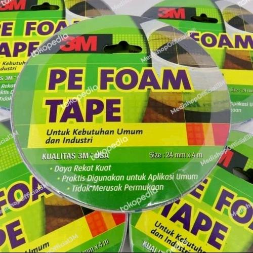 Jual 3M Double Tape PE Foam 24mm x 4meter double Tip Busa 4Meter ...