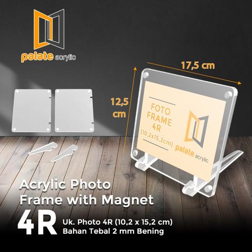 Jual Akrilik Standing Photo Frame Magnet Photocard Bingkai Foto Magnit ...