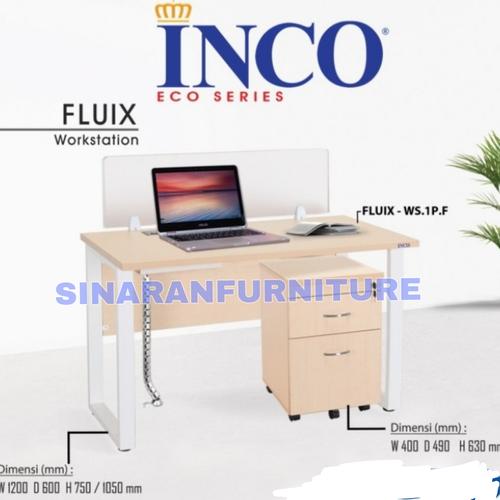 Jual MEJA KANTOR INCO FLUIX WS-P 1/2/6 F MEJA KERJA MEJA KOMPUTER+LACI ...