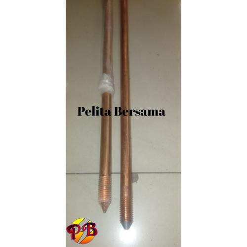 Jual Grounding Rod / Copper Bonded 3/4 x 3 Meter / Besi Sepuh Tembaga ...