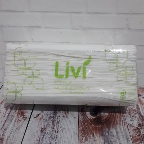 Jual Tissue tisu tissu tisue kasar livi smart towel multifold 150s ...