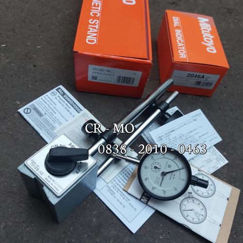 Jual Mitutoyo Dial Indicator 2046A - Magnetic Stand 7010S - 10 Japan - Dial Indicator - Jakarta ...