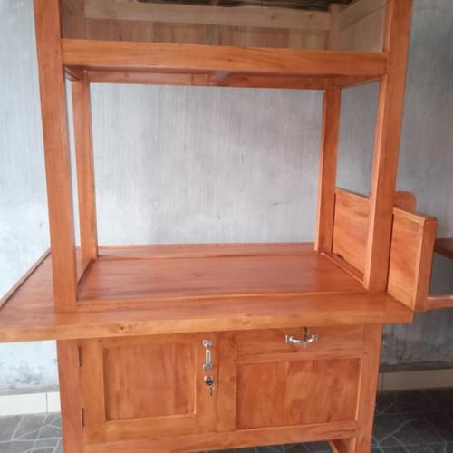 Jual gerobak kayu minimalis - mentah - Jakarta Selatan - depot88 ...