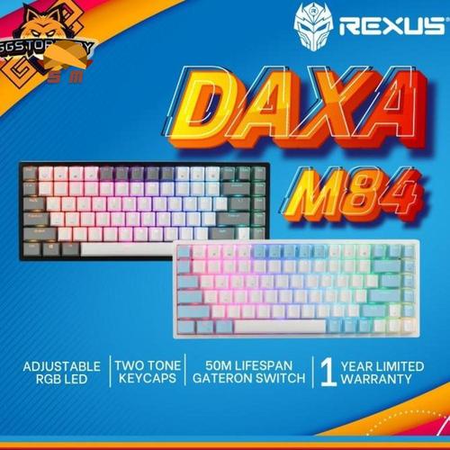 Jual SM - REXUS DAXA M84 CLASSIC MECHANICAL Gaming Keyboard - BLUE ...