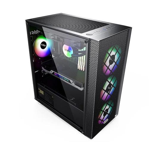 Jual New Pccooler Platinum Mm200 Mesh Black Gaming Case Ready - FX-120 ...