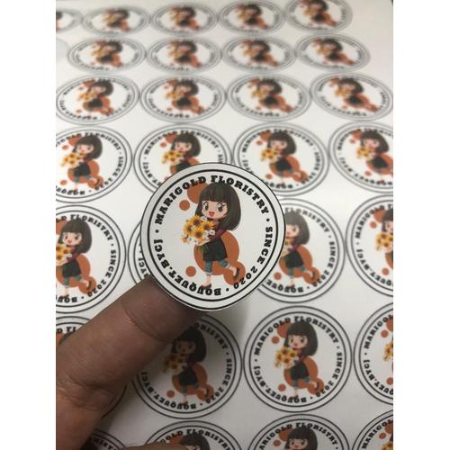 Jual CETAK STIKER LABEL BULAT / KOTAK KEMASAN MAKANAN MINUMAN ULANG ...