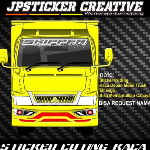 Jual sticker kaca mobil truck bagian atas (canter) - Kota Surabaya ...