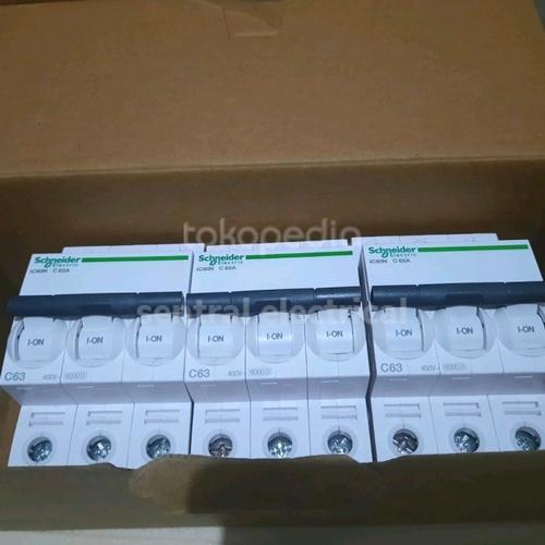Jual MCB SCHNEIDER 3P IC60N 63A 6000KA / 6KA MCB 63A IC60N 3PHASE SNi - Jakarta Pusat - sentral ...