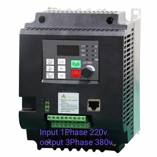 Jual Inverter Variable Speed Driver VFD 4Kw, input 220V 1Ph - 380V 3Ph - 4Kw/5,5Hp - Kota ...
