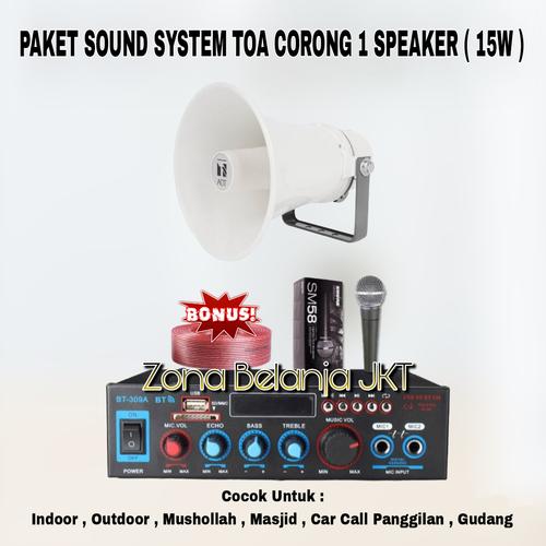 Jual PAKET SOUND TOA MASJID MUSHOLLA SPEAKER CORONG TOA 15W ( HEMAT 1 ...