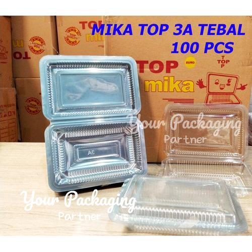 Jual (isi100) MIKA TOP 3A TEBAL MIKA KUE BUNGKUS WADAH TEMPAT MAKANAN ...