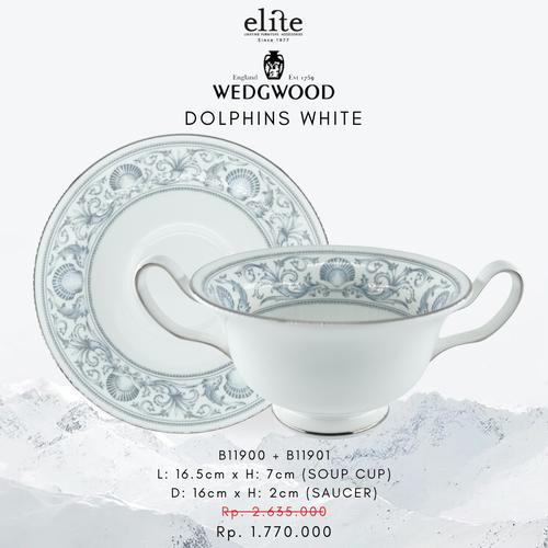 Jual WEDGWOOD - DOLPHINS SOUP CUP & SAUCER - MADE IN ENGLAND - B11900 ...