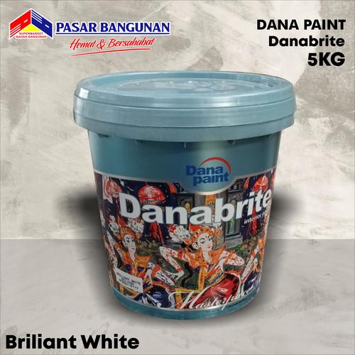 Jual CAT TEMBOK CAT INTERIOR DANAPAINT DANABRITE BRILLIANT WHITE - 5kg ...