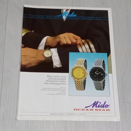Jual Iklan Cetak Jadul Mido king of waterproof watches - Kota Bandung ...