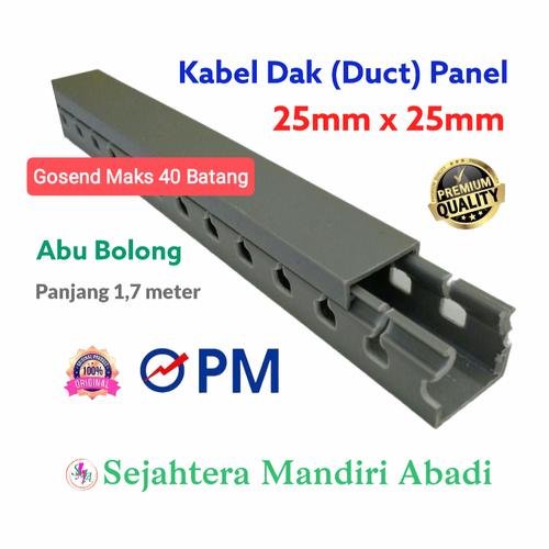 Jual Kabel Dak 25x25 Wiring Duct PM 25x25mm WD Abu Bolong 1,7meter Puma ...