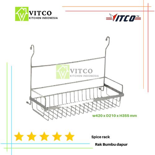 Jual Spice Rack VITCO / Rak Bumbu dapur Minimalis Rak dapur Serbaguna ...