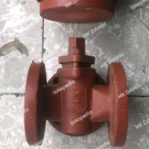 Jual Plug kran 3way 10k 2"inch / Three way plug flange jis 10k ...