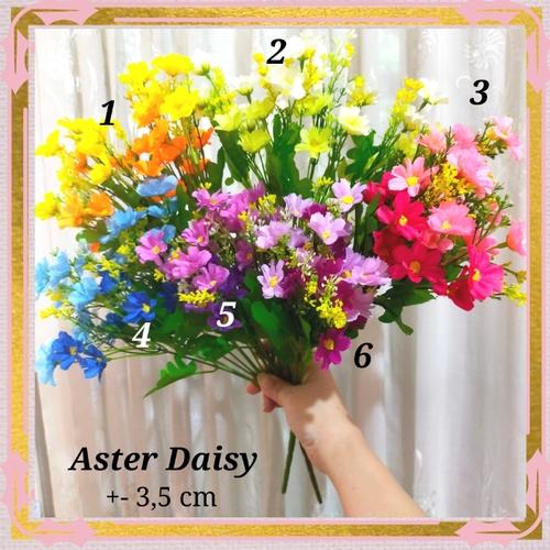 Jual Aster Daisy filler artificial flower buket bunga palsu - 1. Kuning ...