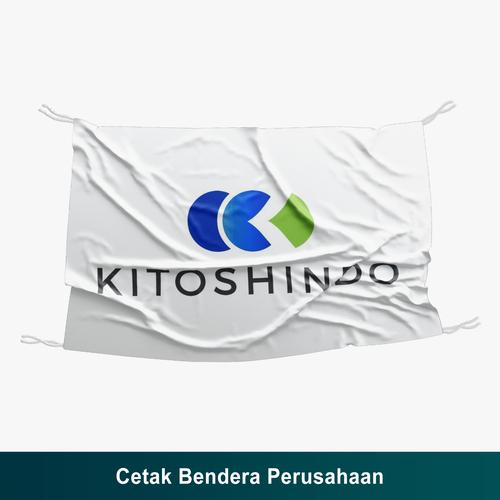 Jual Cetak Bendera Custom Logo Perusahaan - 120 x 80, Kain TC - Kota ...