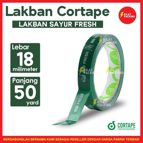 Jual LAKBAN SAYUR FRESH (Merk : Cortape Uk 18mm x 50m ) Isolasi Sayur ...