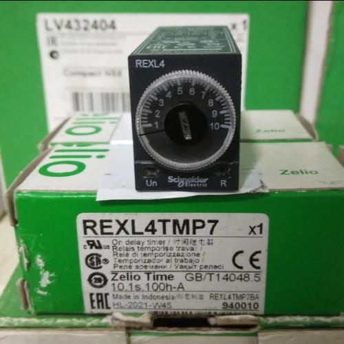 Jual REXL4TMP7 On delay timer zelio New Schneider Original - Jakarta ...