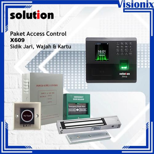Jual Paket Access Control Solution X609 Fingerprint Face RFID - Jakarta ...