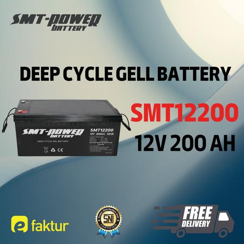 Jual SAMOTO Battery 12V 200AH Baterai Aki Kering UPS SMT POWER SMT12200 ...