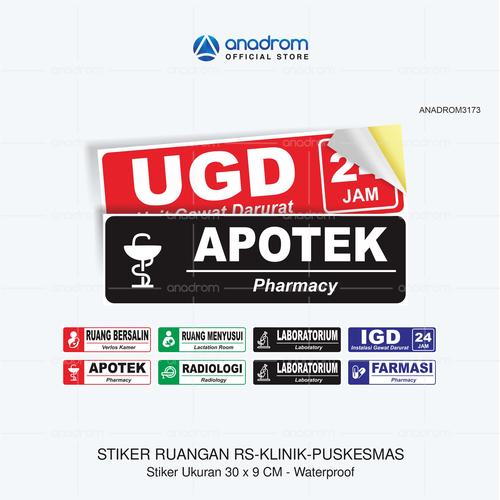 Jual Stiker Rumah Sakit I Klinik I Puskesmas - RUANG PERIKSA, VYNIL PVC ...