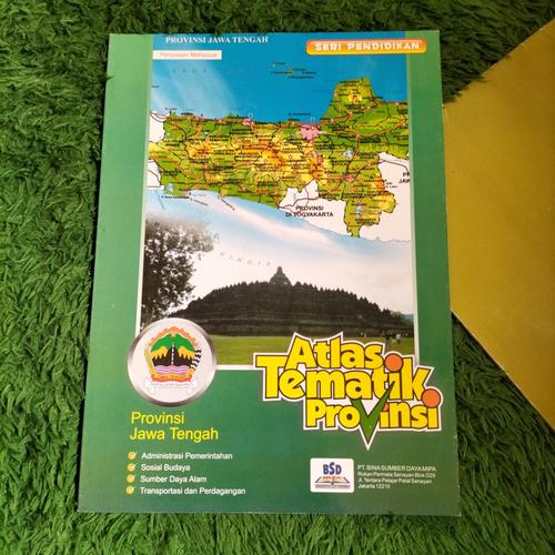 Jual ORIGINAL BUKU ATLAS TEMATIK PROVINSI PETA JAWA TENGAH FULL COLOUR ...