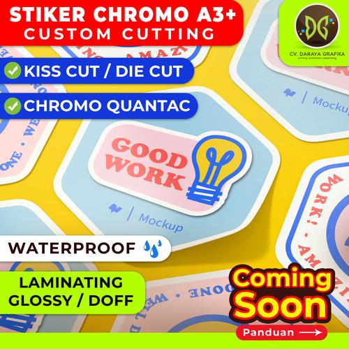 Jual Cetak Stiker Label Chromo A3+ CUT / Cetak Label Kemasan Makanan ...