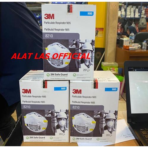 Jual 3M Masker N95 8210 Particulate Respirator - 1 Box Isi 20 Masker ...