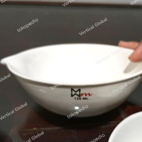 Jual Cawan Penguap Cawan Porcelain Evaporating dish Porcelain 125 ml ...