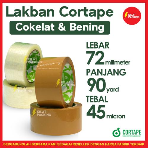 Jual Lakban Cortape Ukuran 72 mm x 90 yard Satuan Spek Daimaru ...
