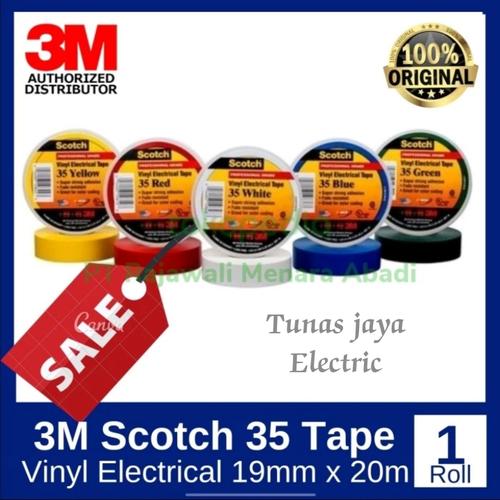 Jual Isolasi 3M Scotch 35 Vinyl Electrical Tape (Varian Warna) - Merah ...