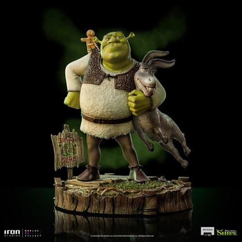 Jual Iron Studios Shrek, Donkey and The Gingerbread Man (Shrek) FIGURE ...