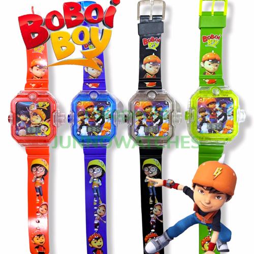 Jual JAM TANGAN ANAK DIGITAL KOTAK LAMPU PROYEKTOR & MUSIK GAMBAR BOBOY ...