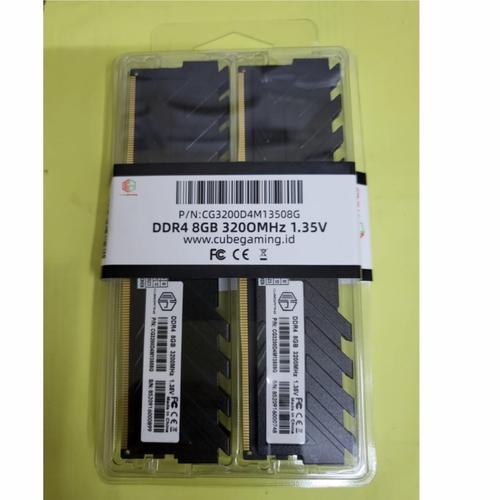 Jual RAM Cube Gaming 16GB ( 2 x 8 ) PC25600 3200MHz DDR4 Micron Dual Module - Jakarta Pusat ...