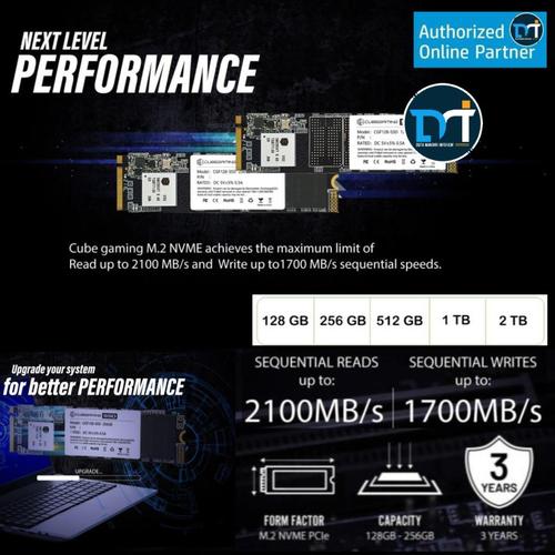 Jual CUBE GAMING CG8 SSD 128GB 256GB 512GB 1TB 2TB - M.2 NVMe PCIe Gen3 ...