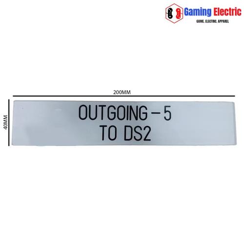 Jual Name Plate Panel W 200mm x H 50mm / Name Plate Acrylic - Kab ...