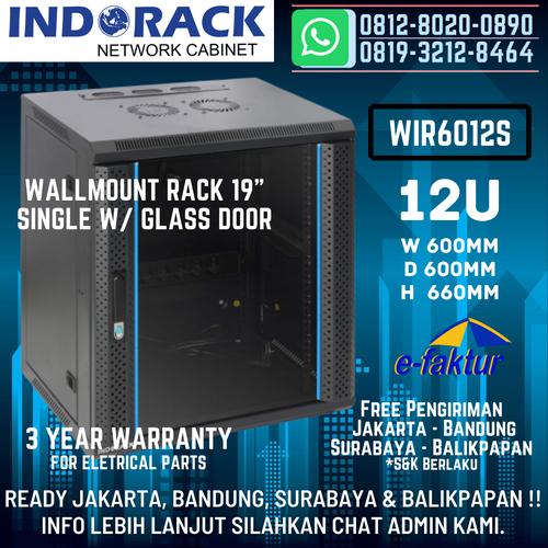 Jual INDORACK WALLMOUNT 19 INCH 15U DEPTH 600MM SINGLE DOOR - WIR6015S ...