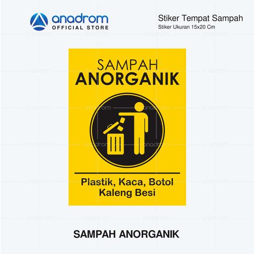 Jual Stiker Tempat sampah | Organik, Anorganik, B3 | ANADROM ...