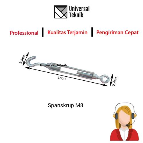 Jual Spanskrup M8 jarum keras tarikan selling alat alat teknik bangunan ...
