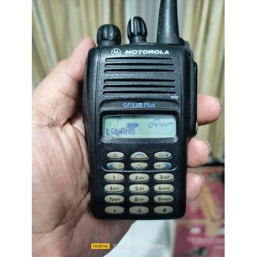 Jual Ht motorola gp338 plus uhf Bekas Normal Baterai Awet Lengkap GP ...