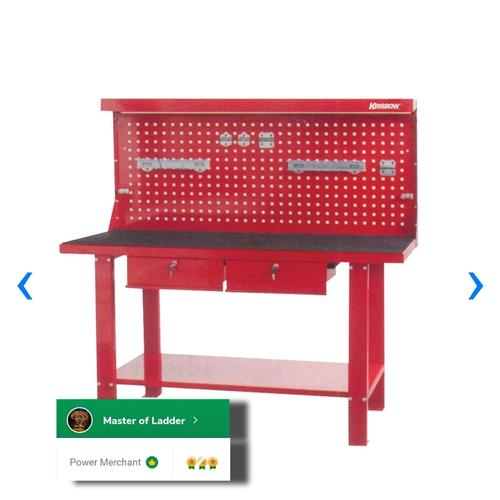 Jual Meja Kerja Workshop Work Bench Krisbow Meja Bengkel 2 Laci Dan Rak ...