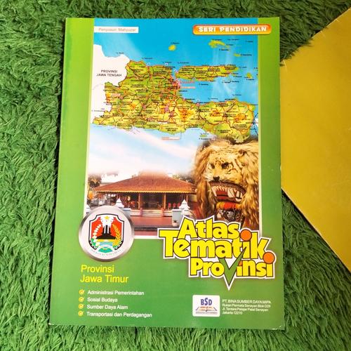 Jual ORIGINAL BUKU ATLAS TEMATIK PROVINSI PETA JAWA TIMUR FULL COLOUR ...